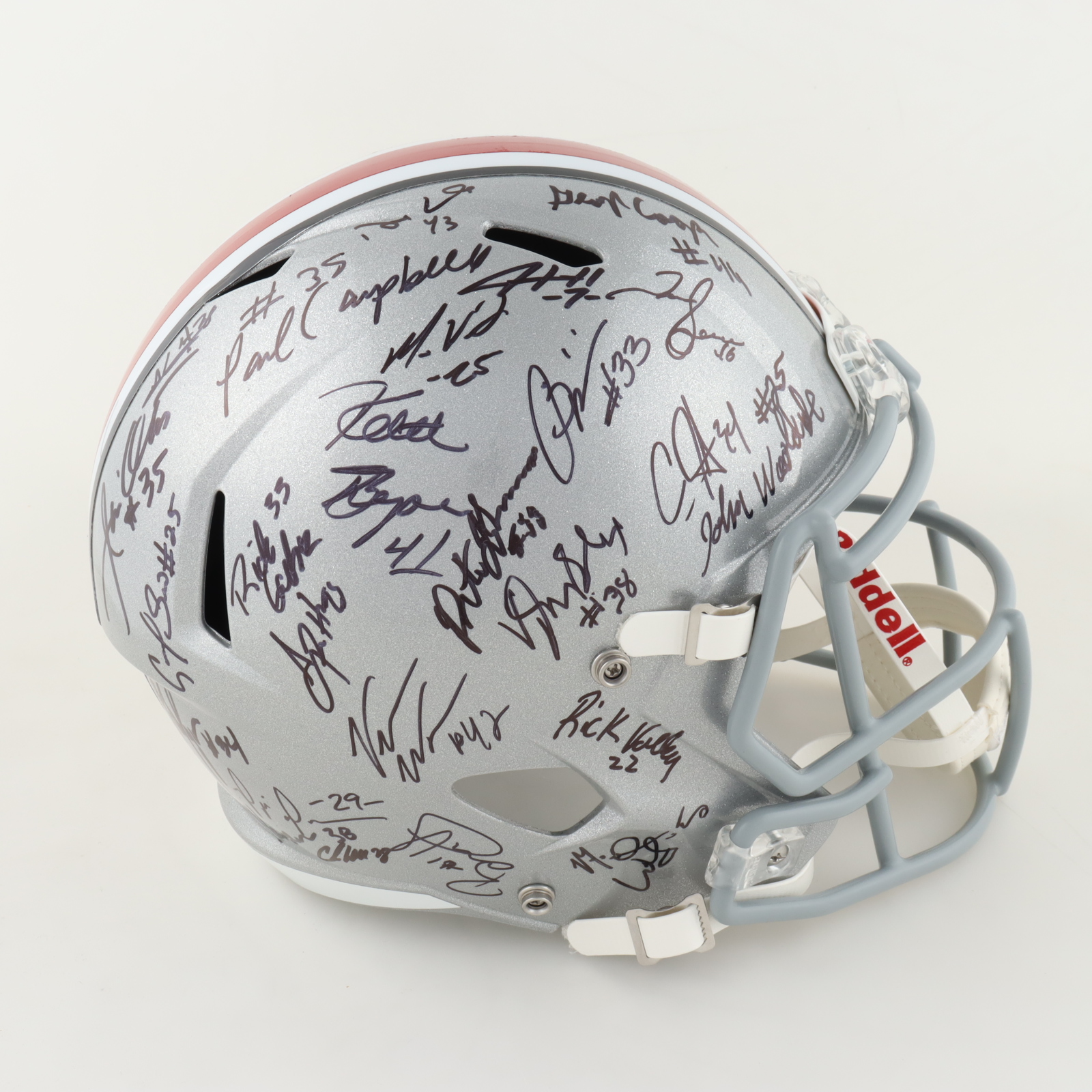 Ohio State Buckeyes Full-Size Speed Helmet Team-Signed by (23) with Tim ...