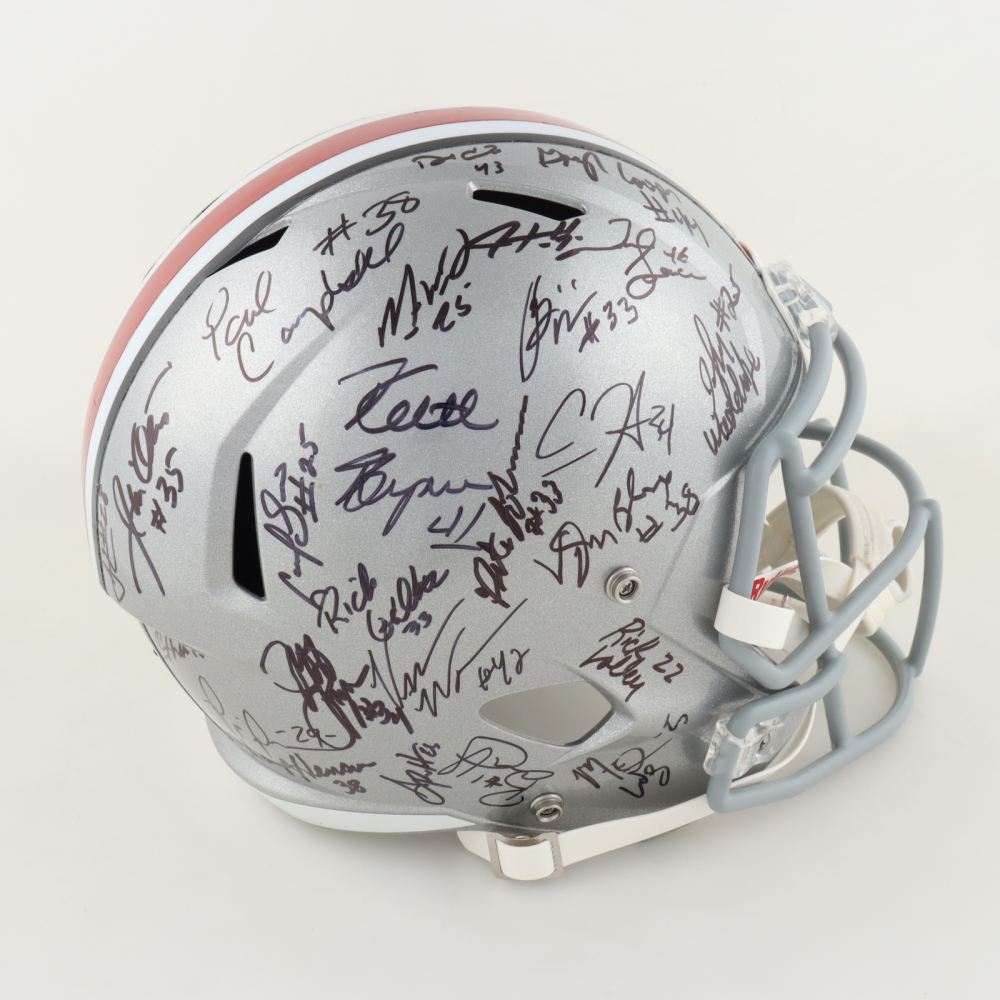 Ohio State Buckeyes Full-Size Speed Helmet Team-Signed by (23) with Tim ...