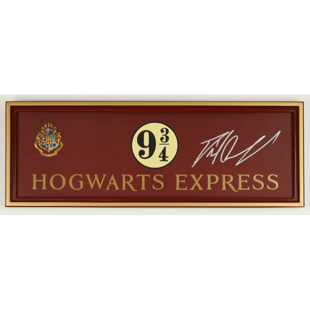 Daniel Radcliffe Signed 8x22 Harry Potter Hogwarts Express Sign (JSA ...