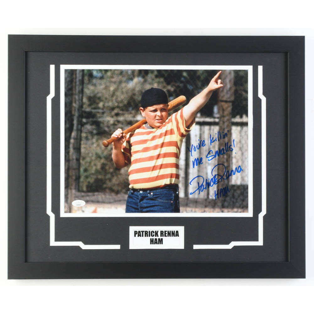 Patrick Renna Signed "The Sandlot" Custom Framed Photo Display ...