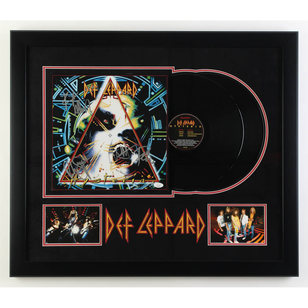 Def Leppard Custom Framed "Hysteria" Record Album Cover Display Band ...