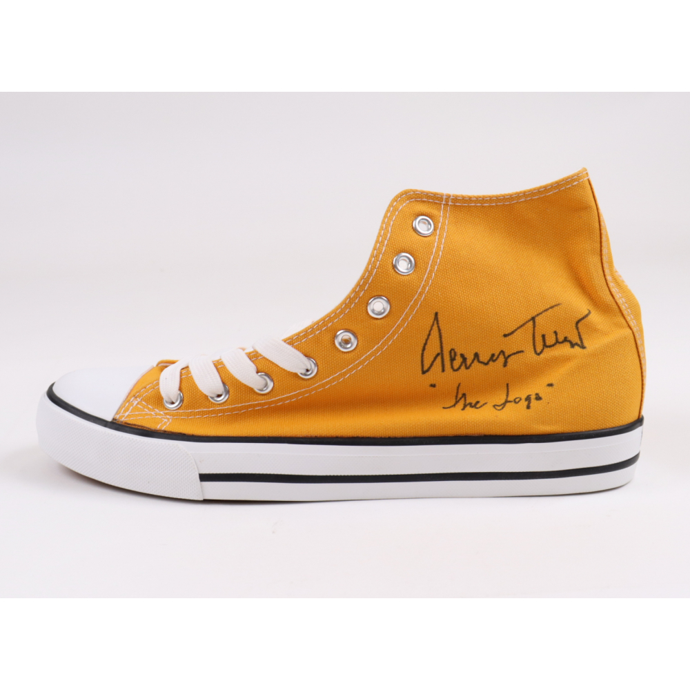 Jerry West Signed Converse All-Star Leather Basketball Shoe Inscribed ...