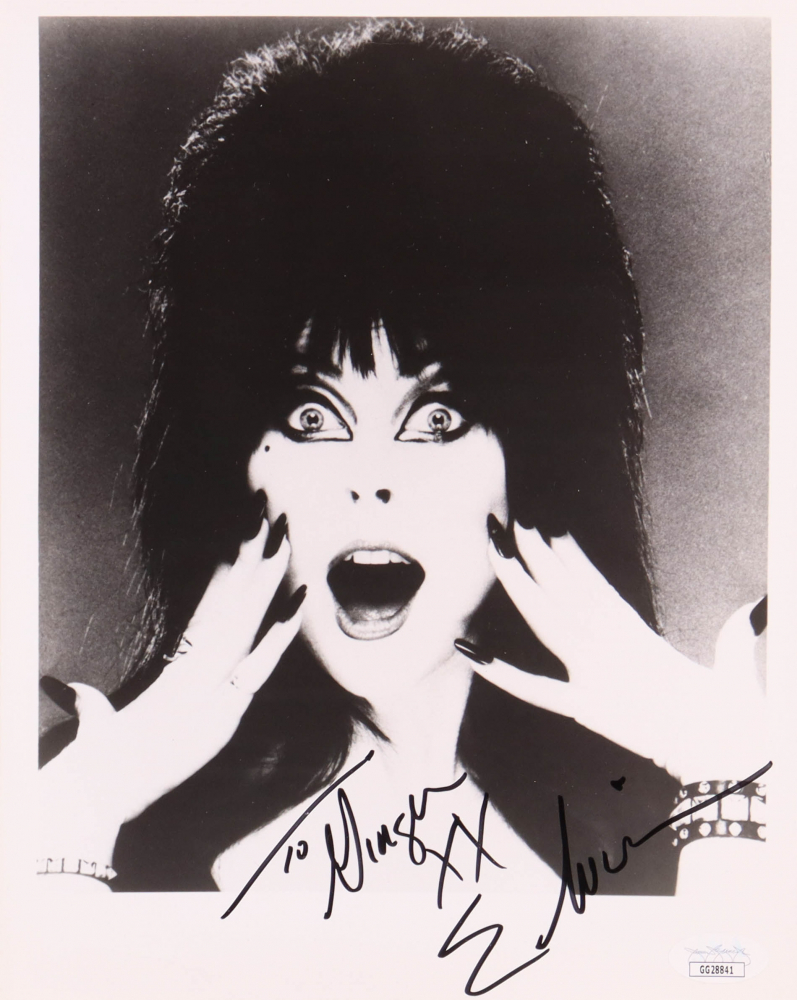 Elvira Signed "Elvira, Mistress of the Dark" 8x10 Photo Inscribed "XX ...
