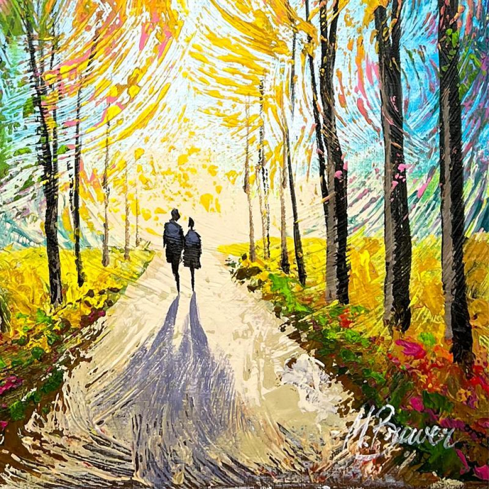 Mark Braver Signed "Untitled" 8x16 Original Painting on Canvas (PA ...