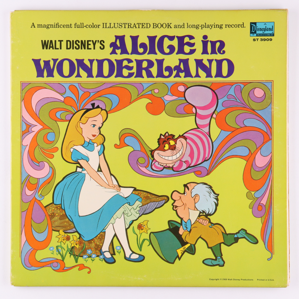 Walt Disney's "Alice in Wonderland" Vinyl Record LP Album with Original ...