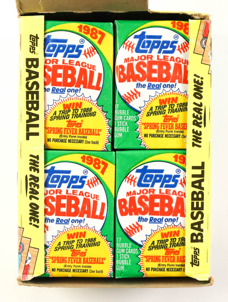 1987 Topps Baseball Wax Box With (36) Packs | Pristine Auction
