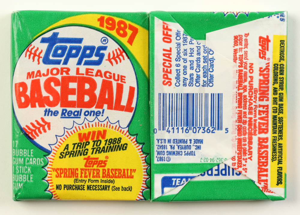 1987 Topps Baseball Wax Box With (36) Packs | Pristine Auction