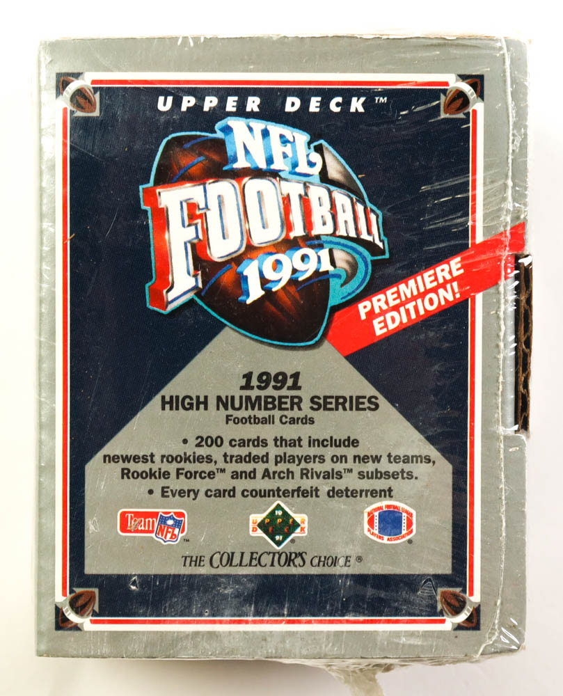 1991 Upper Deck Football Premiere Edition High Number Series Box of (200) Cards | Pristine Auction