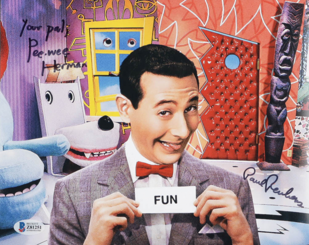 Paul Reubens Signed "The Pee-wee Herman Show" 8x10 Photo Inscribed ...