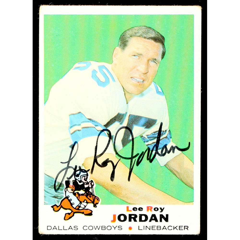 Lee Roy Jordan Signed 1969 Topps #166 (JSA) | Pristine Auction