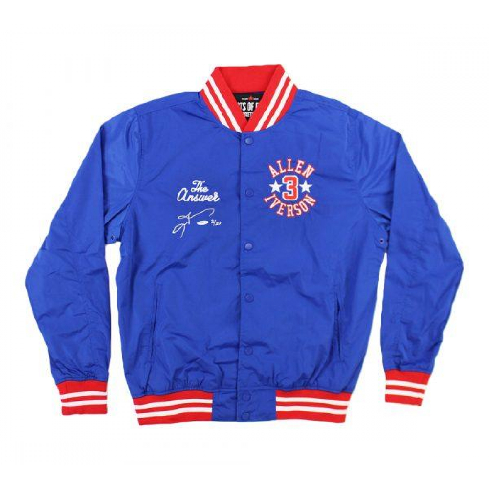 Allen Iverson Signed LE Warm-Up Jacket (UDA) | Pristine Auction