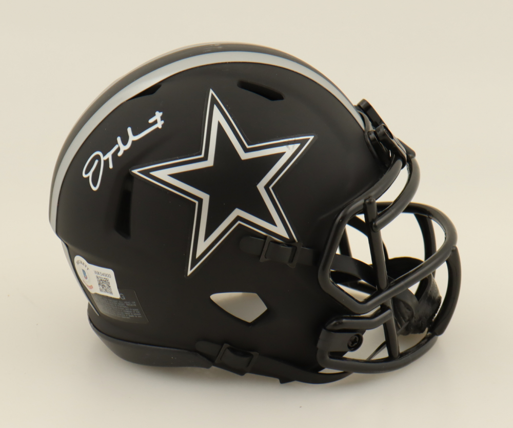 Jalen Tolbert Signed Cowboys Eclipse Alternate Speed Mini Helmet ...