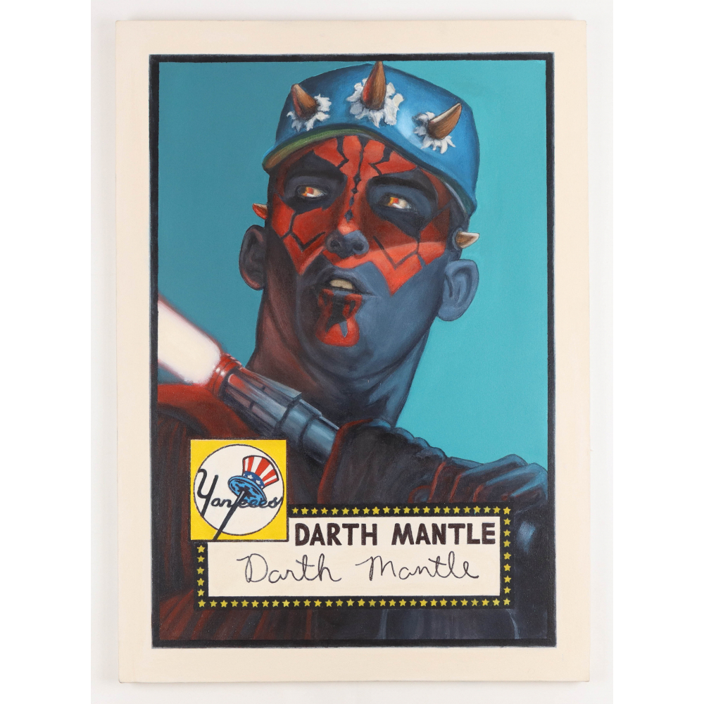 Rodney "KARDKILLER" Christensen Signed "Darth Mantle" Canvas Painting ...