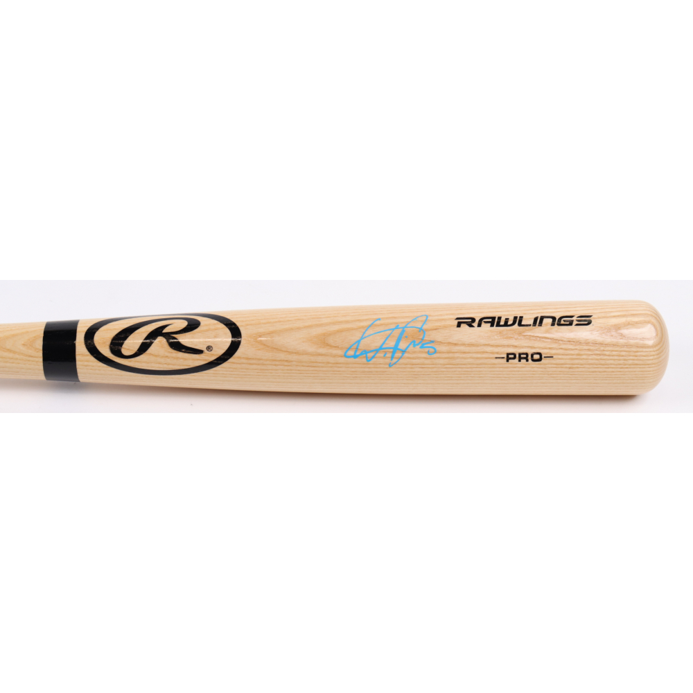 Wander Franco Signed Rawlings Pro Baseball Bat (JSA & Franco ...