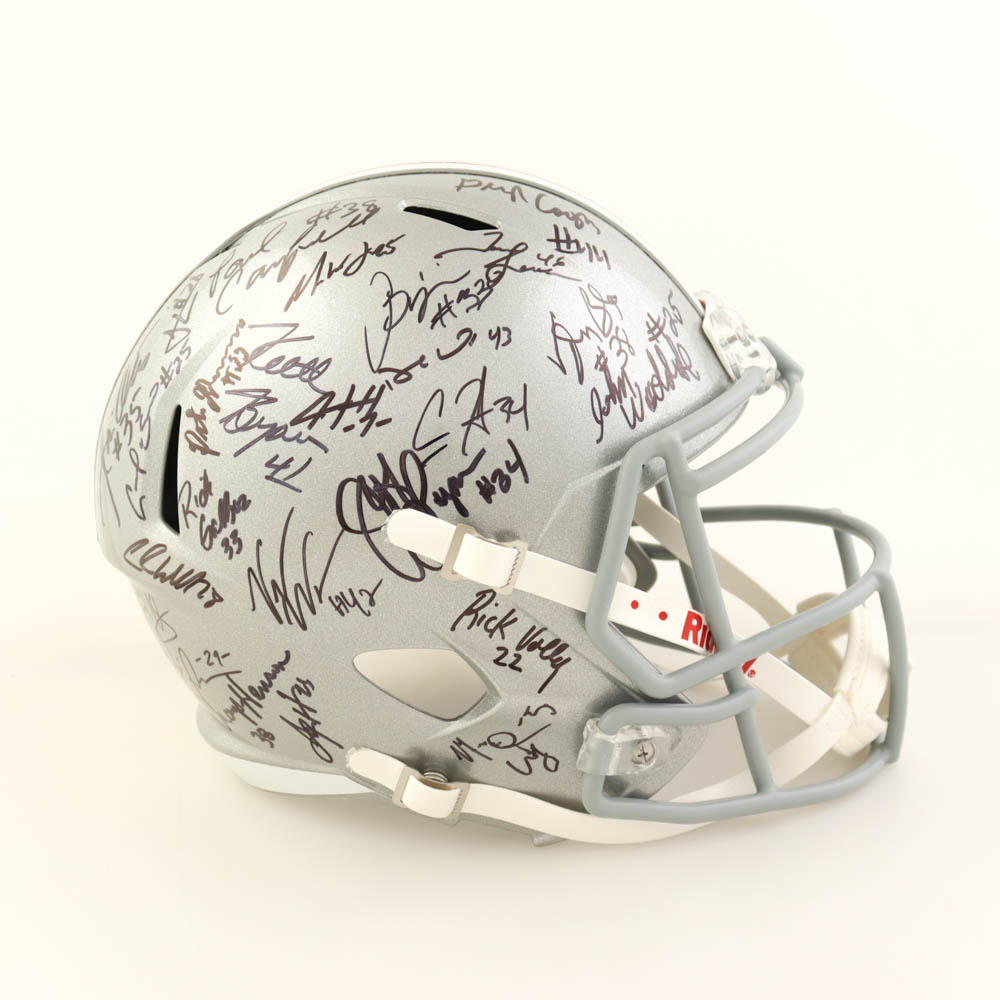 Ohio State Buckeyes Full-Size Speed Helmet Team-Signed by (23) with Tim ...