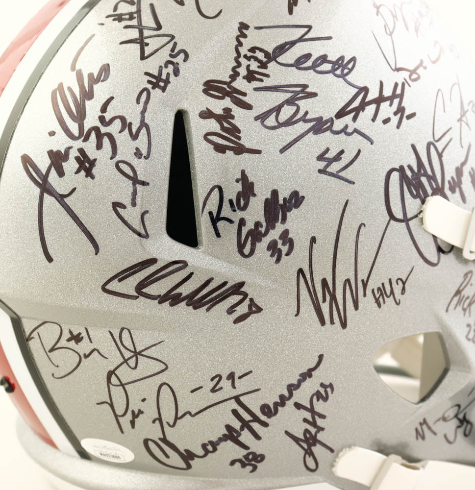 Ohio State Buckeyes Full-Size Speed Helmet Team-Signed by (23) with Tim ...