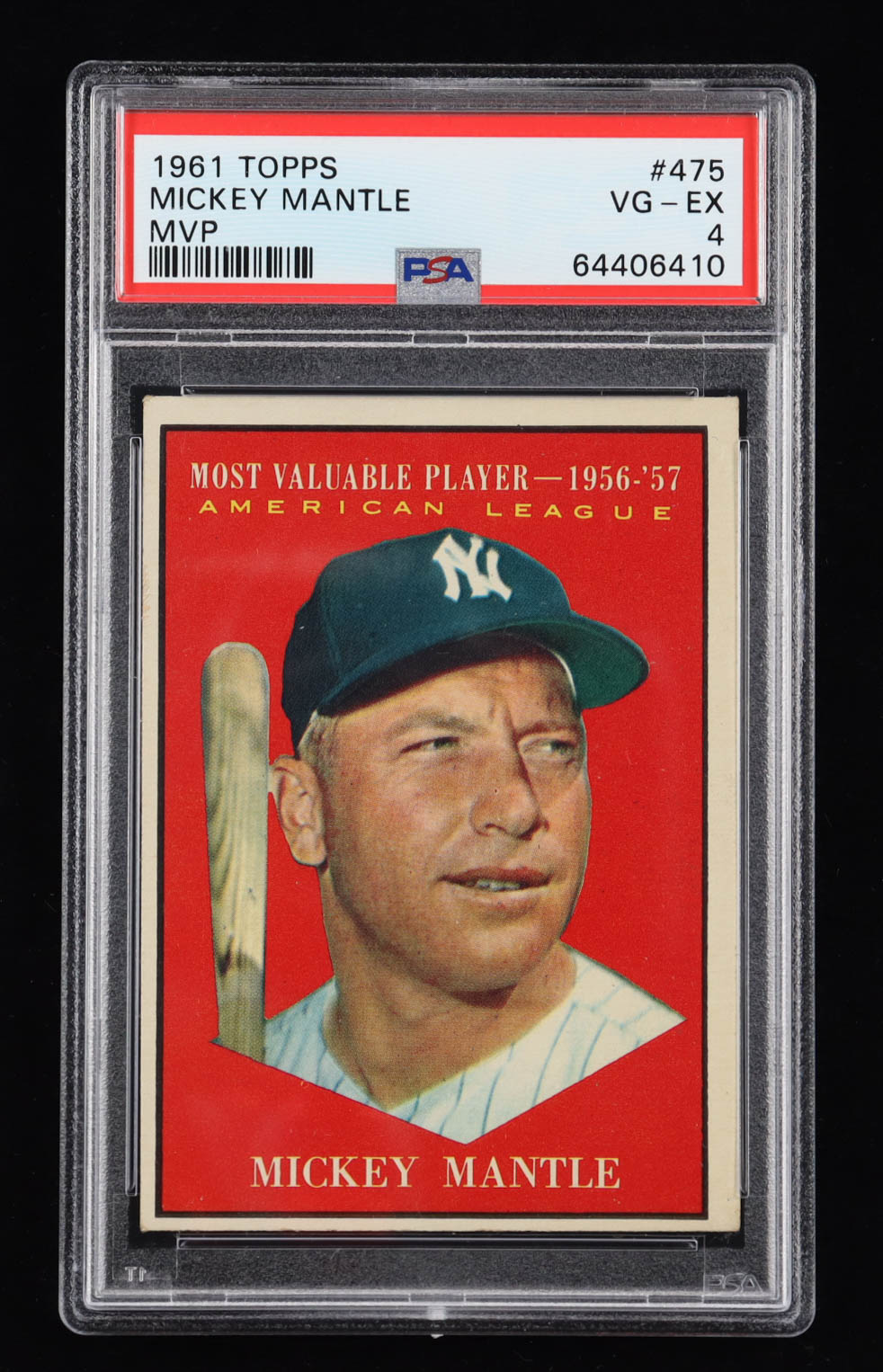 Mickey Mantle 1961 Topps #475 MVP (PSA 4) | Pristine Auction