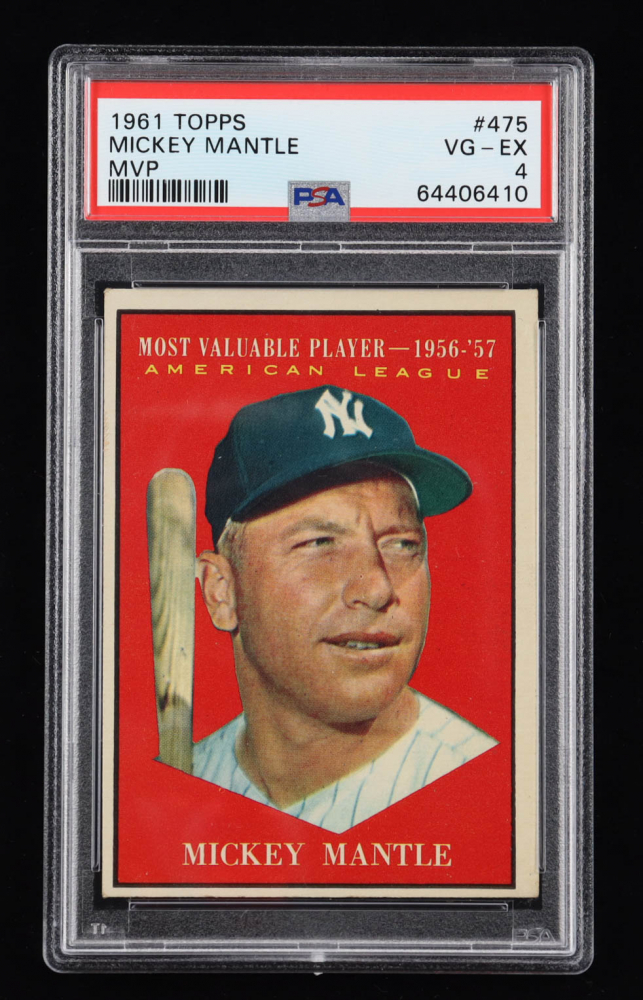 Mickey Mantle 1961 Topps #475 MVP (PSA 4) | Pristine Auction