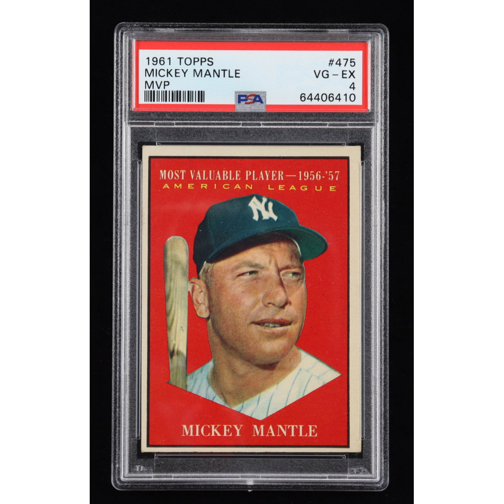 Mickey Mantle 1961 Topps #475 MVP (PSA 4) | Pristine Auction