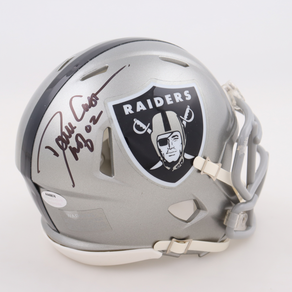 Dave Casper Signed Raiders Mini Helmet Inscribed "HOF 02" (Schwartz ...