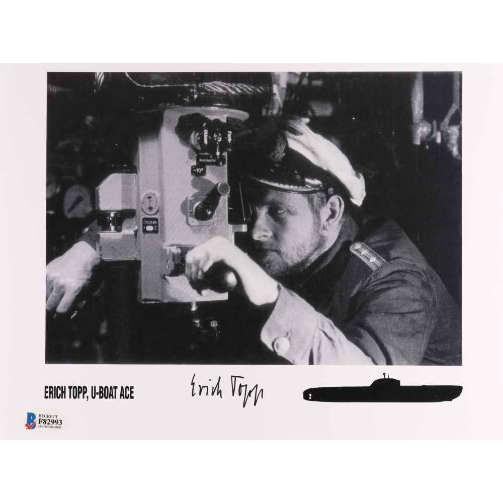 Erich Topp Signed WWII 8x10 Photo (Beckett) | Pristine Auction