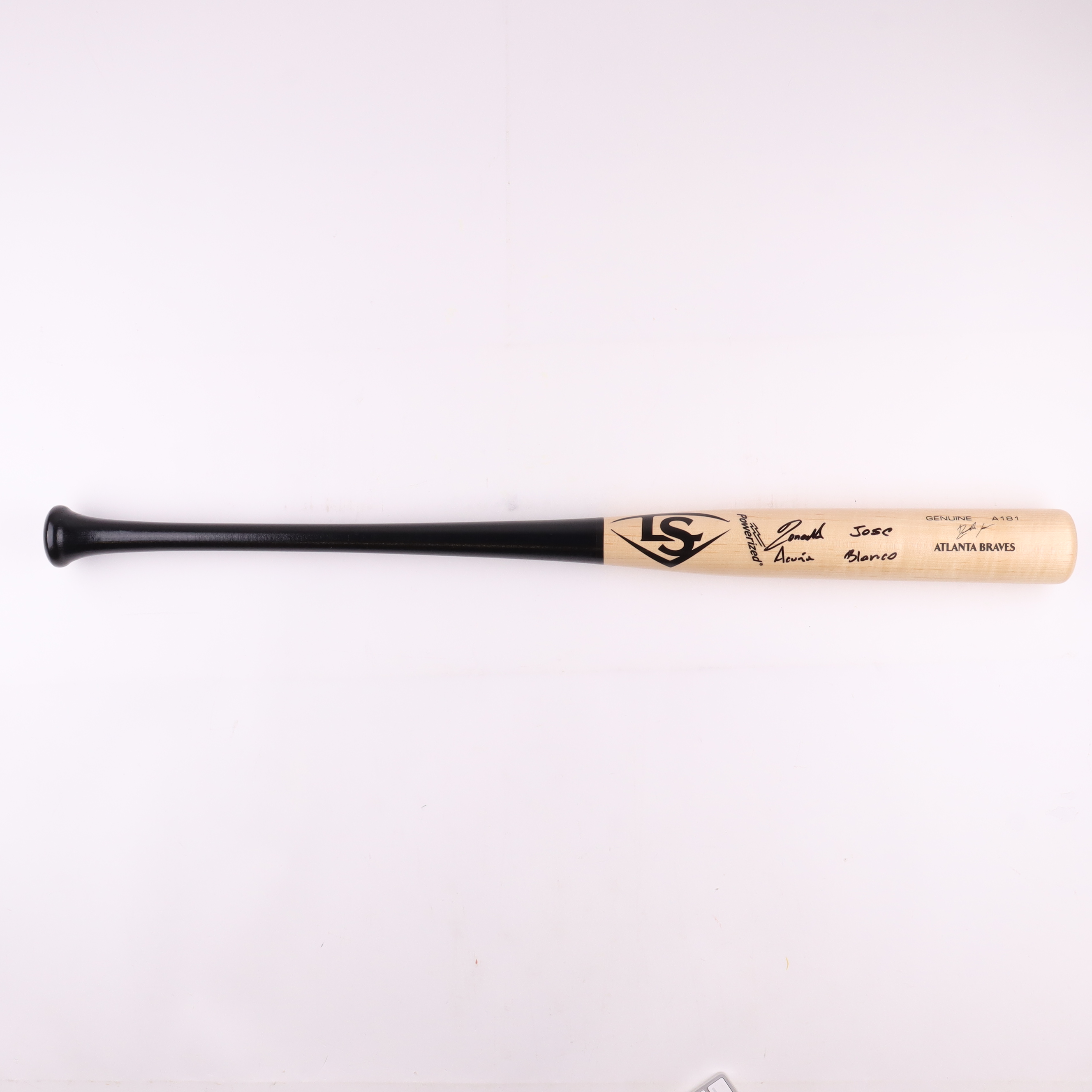 Ronald Jose Acuna Jr. Signed Louisville Slugger Baseball Bat Inscribed ...