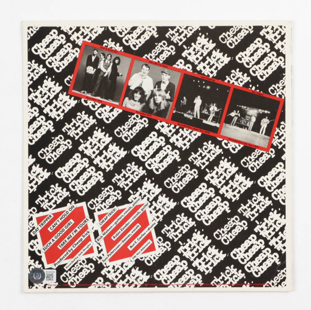 Bun E. Carlos Signed Cheap Trick "Found All The Parts" Vinyl Record ...