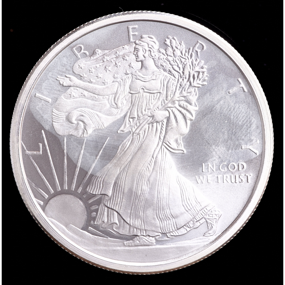 2 oz .999 Fine Silver Walking Liberty Design Bullion Round | Pristine ...