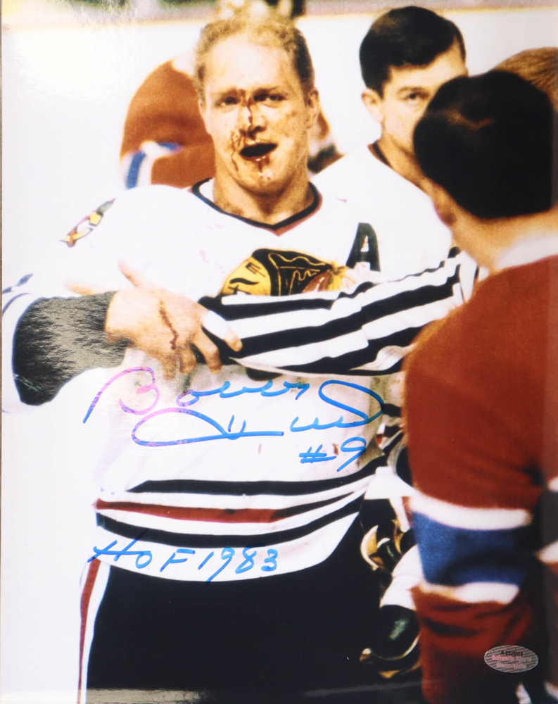 Bobby Hull Signed Blackhawks 8x10 Photo Inscribed "HOF 1983" (Schwartz ...