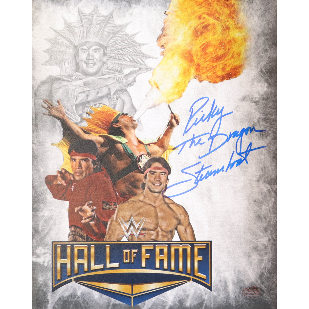 Ricky Steamboat Signed WWE 8x10 Photo Inscribed "The Dragon" (Schwartz ...