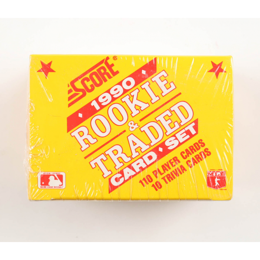 1990 Score Rookie & Traded Baseball Card Box with (110) Cards ...