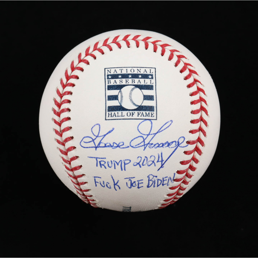 Goose Gossage Signed OML Hall Of Fame Logo Baseball Inscribed "Trump ...