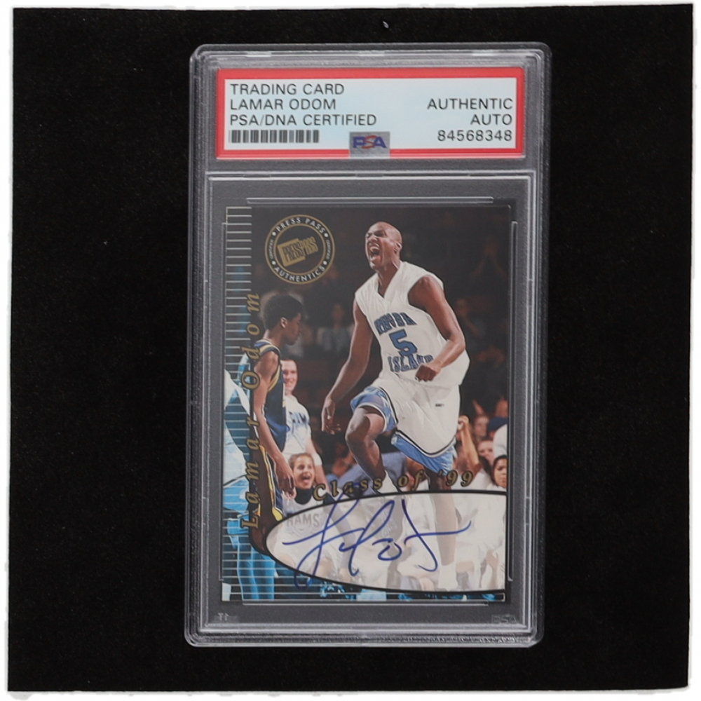 Lamar Odom 2000 Press Pass Autographs #22 (PSA) | Pristine Auction Lamar Odom 2000 Press Pass Autographs #22 (PSA) | Pristine Auction