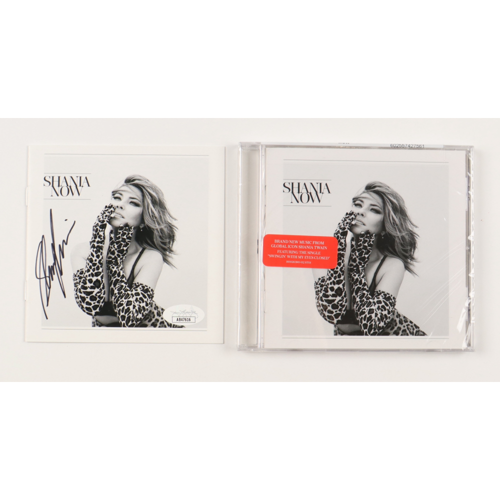 Shania Twain Signed "Shania Now" CD Album Cover (JSA) | Pristine Auction