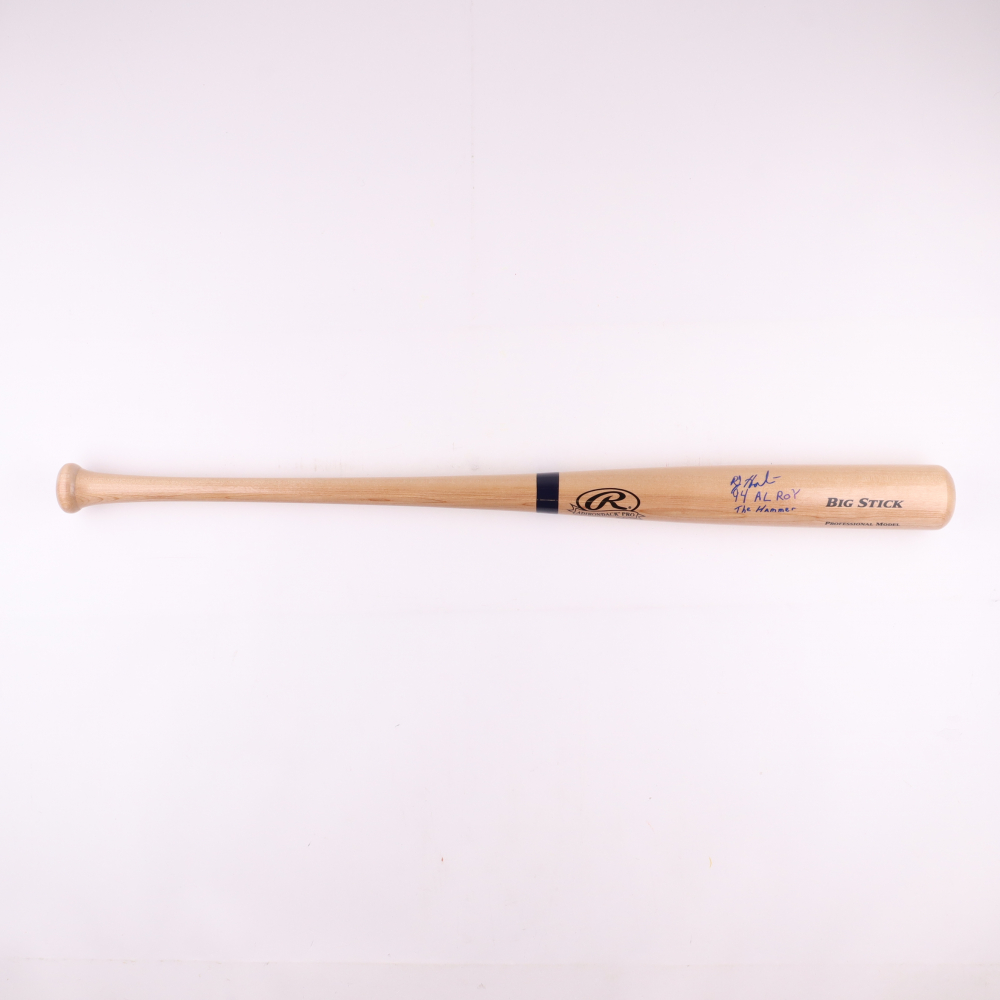 Bob Hamelin Signed Rawlings Big Stick Baseball Bat Inscribed "94 AL ROY ...