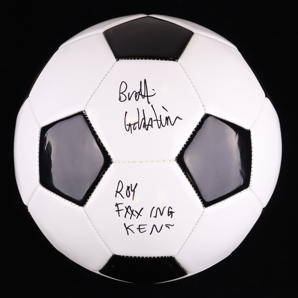 Brett Goldstein Signed Wilson Soccer Ball Inscribed "Roy FXXXING Kent ...