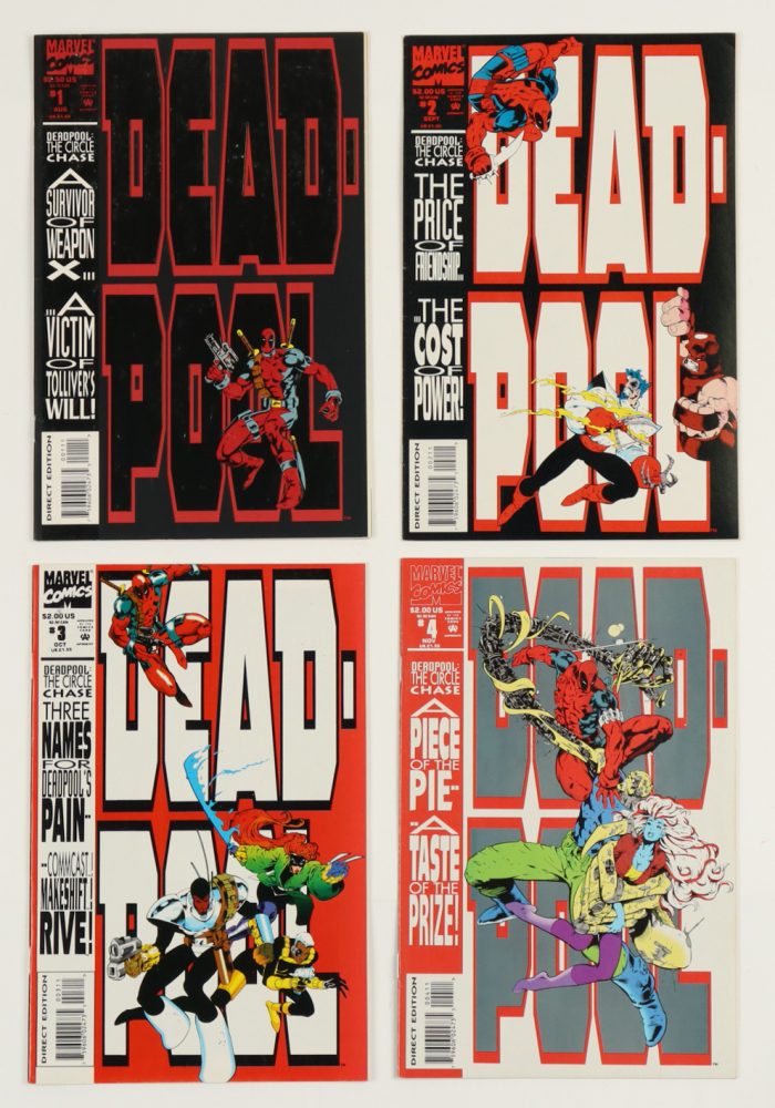 Set of (4) 1993 "Deadpool" Marvel Comic Books with #1-4 | Pristine Auction