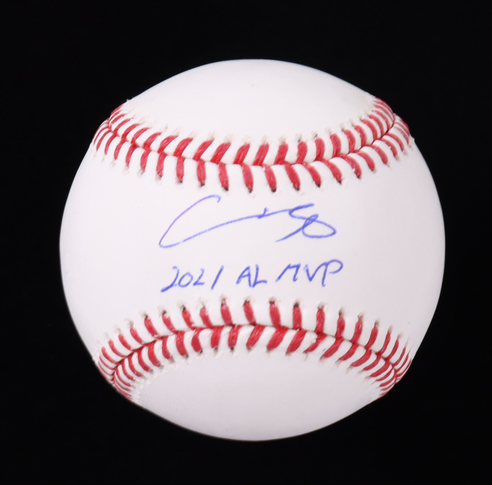 Shohei Ohtani Signed OML Baseball Inscribed "2021 AL MVP" (Fanatics ...