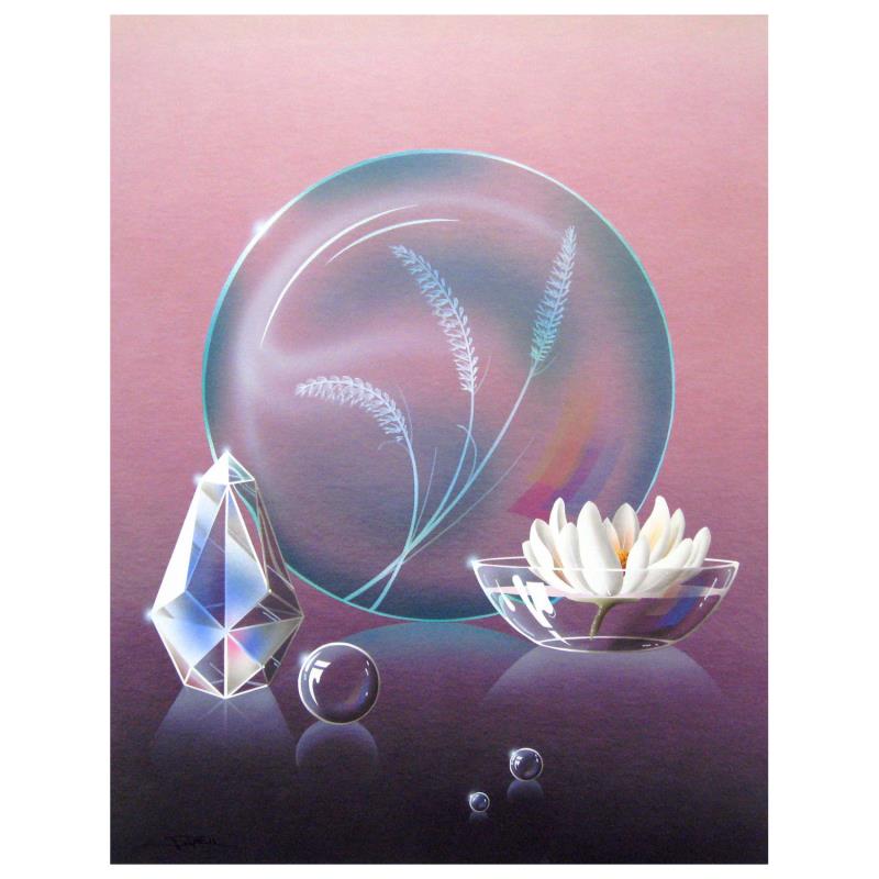 Ken Shotwell Signed "Crystal Blue" Original Panting on Board (PA ...