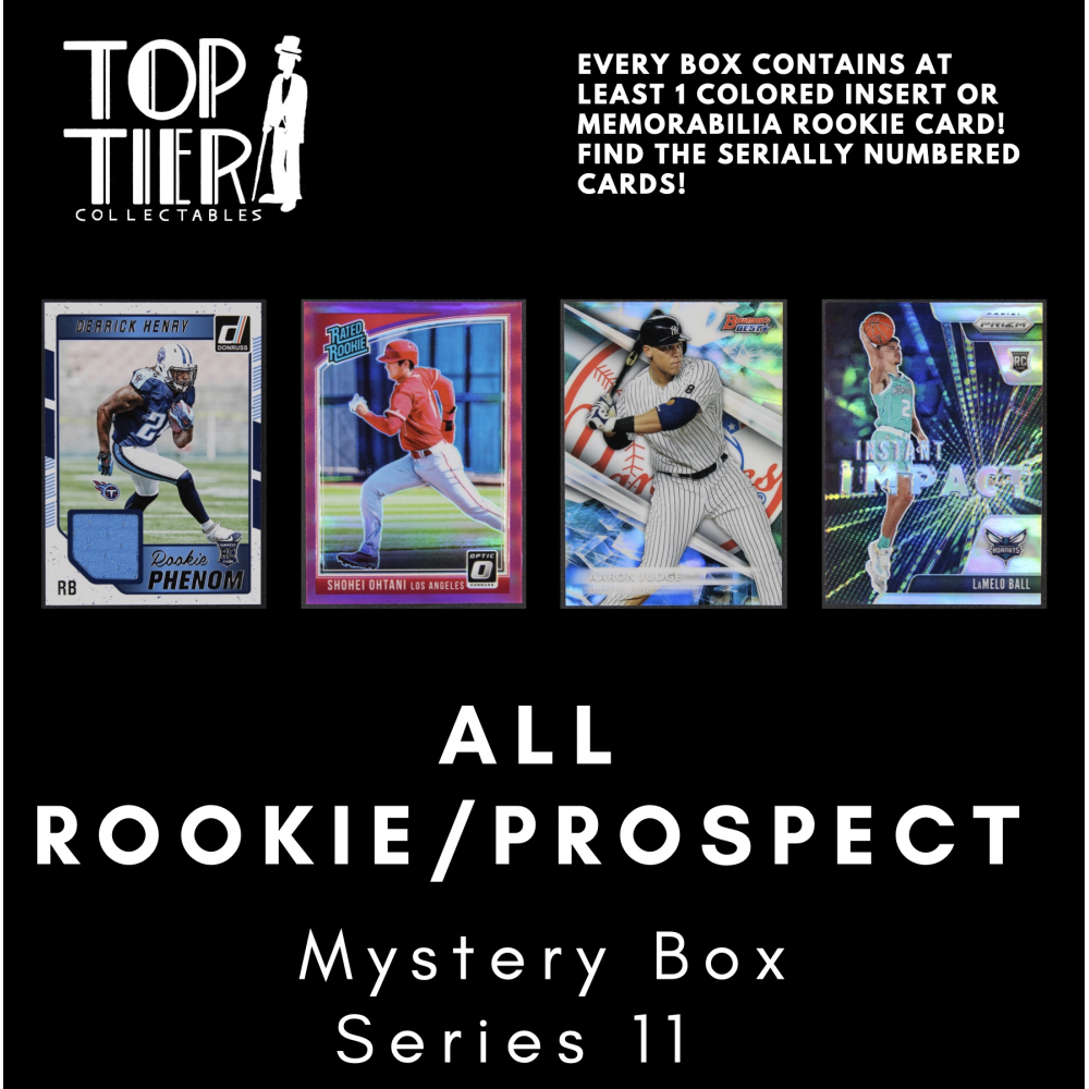 TTC All Rookie / Prospect (3) Card Mystery Box Series #11 (Limited to ...