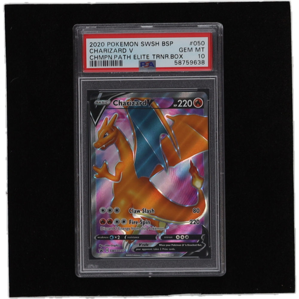 Charizard V 2020 Pokemon Sword & Shield Champion's Path #SWSH050 (PSA 10) | Pristine Auction