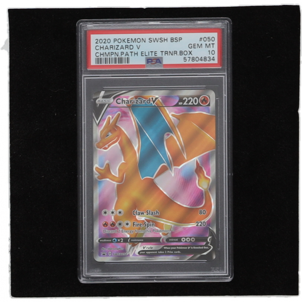 Charizard V 2020 Pokemon Sword & Shield Champion's Path #SWSH050 (PSA ...