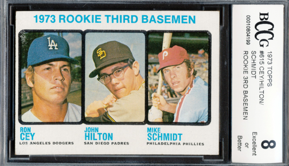 Ron Cey / John Hilton / Mike Schmidt 1973 Topps #615 Rookie Third ...