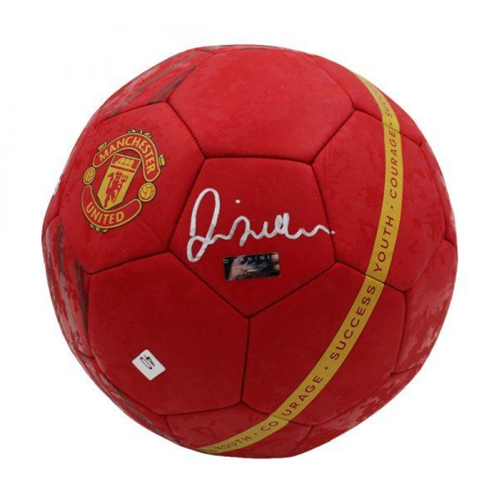 David Beckham Signed Adidas Manchester United Logo Soccer Ball (Panini ...