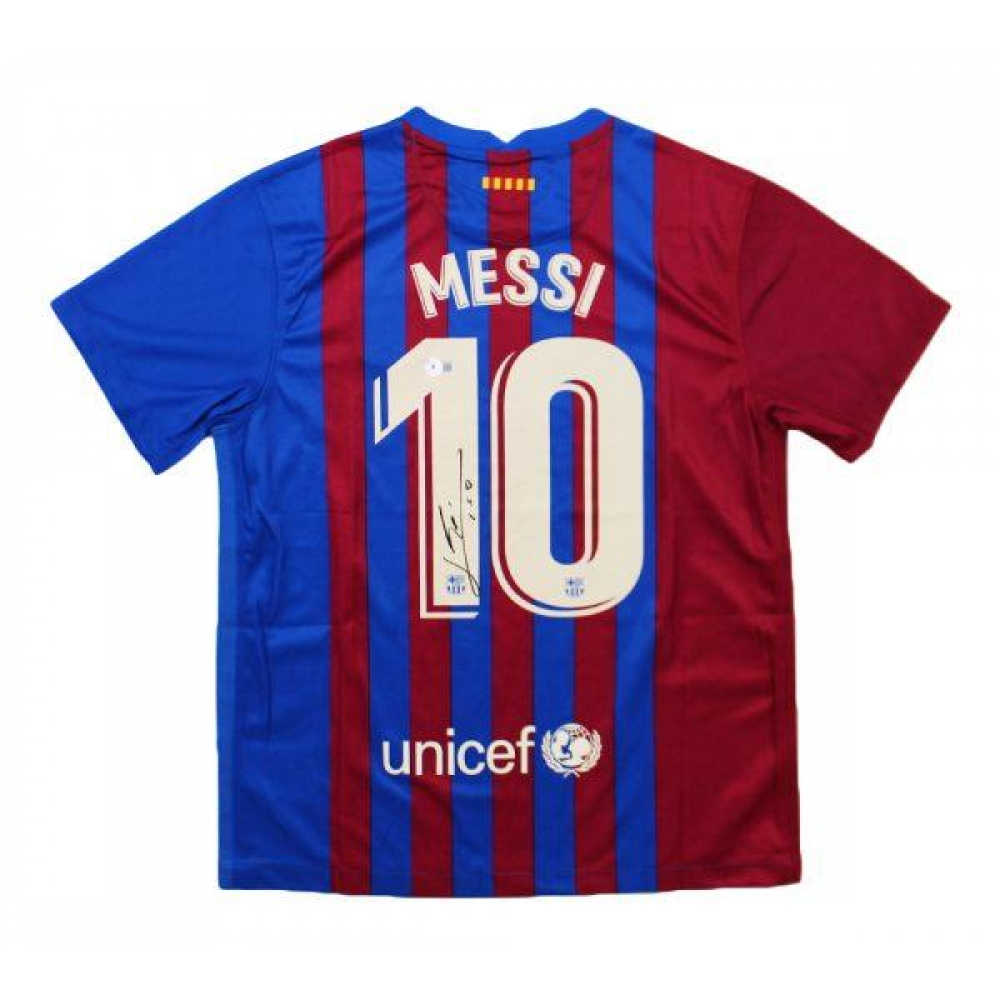 Lionel Messi Signed Barcelona Jersey (Beckett) | Pristine Auction