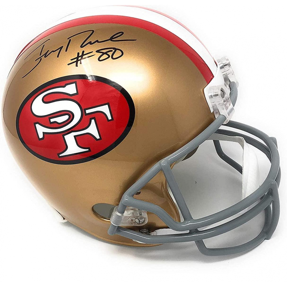 Jerry Rice Signed 49ers Full-Size Helmet (Steiner) | Pristine Auction