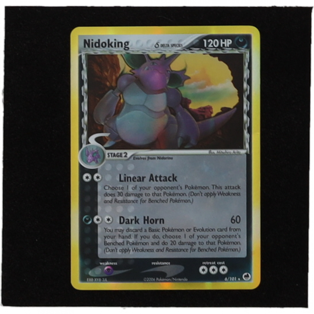 Nidoking (Delta Species) Pokemon 2006 EX Dragon Frontiers #6 Holo ...