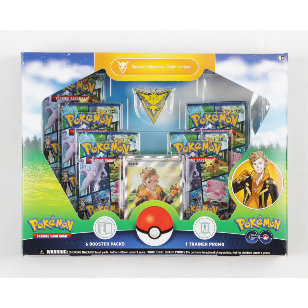 Pokemon TCG: Pokemon GO Special Collection (Team Instinct) Box with (6 ...