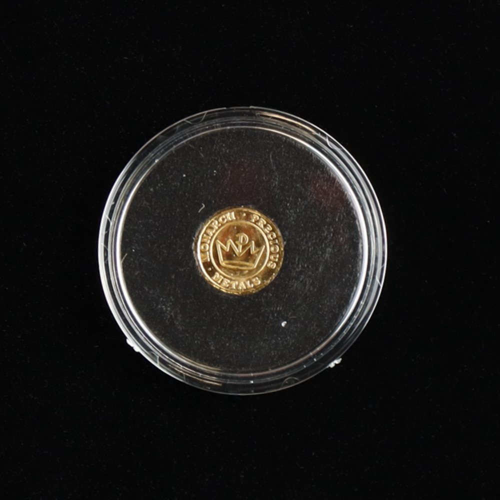 1/4 Gram .9999 Fine Gold Lucky Horseshoe Design Bullion Round ...