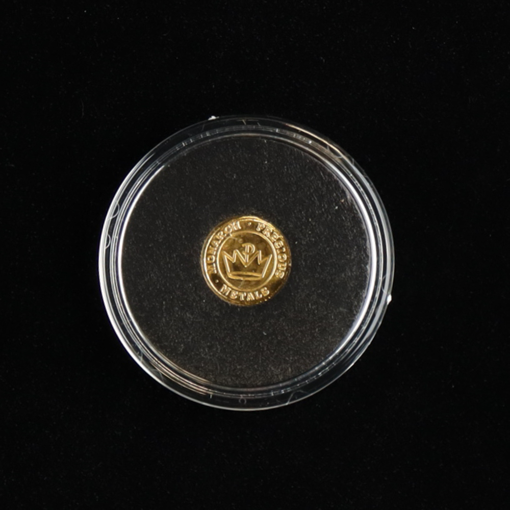 1/4 Gram .9999 Fine Gold Lucky Horseshoe Design Bullion Round ...